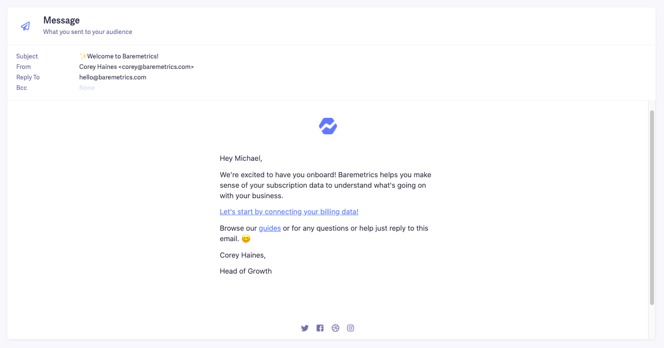 7 Tips for Writing Onboarding Welcome Emails - Baremetrics